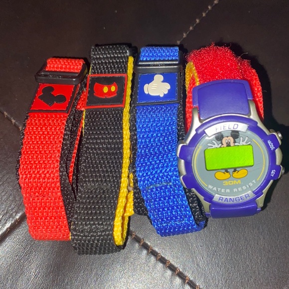 Disney | Accessories | Mickey Mouse Field Ranger Watch With 4 Bands ...
